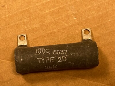 NOS Vintage 1965 IRC 25k ohm 25 watt Wirewound Power Resistor TESTED ...