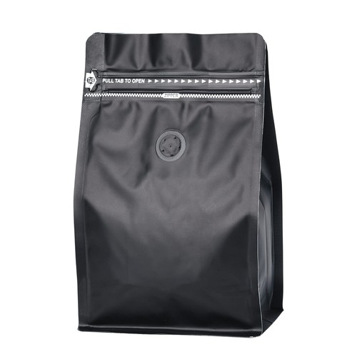 50 Pack Coffee Bags With Aluminum Foil And Degassing Valve Resealable ...