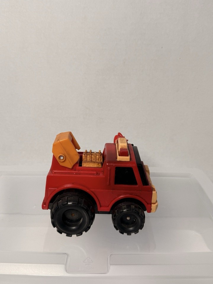 Vintage Disney Mickey Mouse Fire Engine IlIco Toy Plastic Truck illco ...