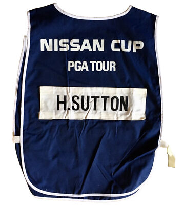 Hal Sutton Golf caddie vest Nissan cup pga tour vintage rare TPC | eBay