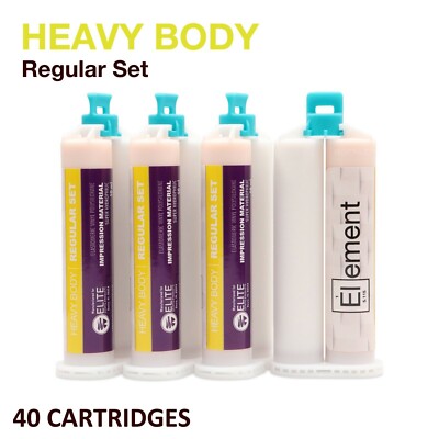Element HEAVY BODY VPS PVS Impression Material REGULAR Set 40 X 50ML ...