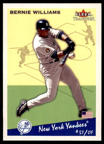 2002 Fleer Tradition Bernie Williams Baseball Cards #301 | eBay