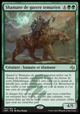 Shamane de guerre temurien x4 RARE / Destin Reforgé FR - Magic the ...