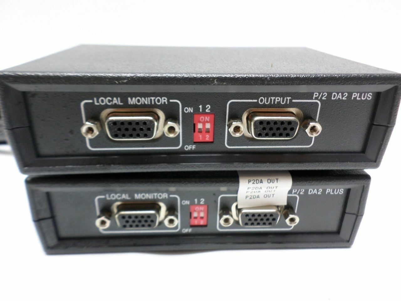 Lot Of (2) Extron P/2 DA2 Plus VGA/XGA/UXGA Distribution Amplifier ...