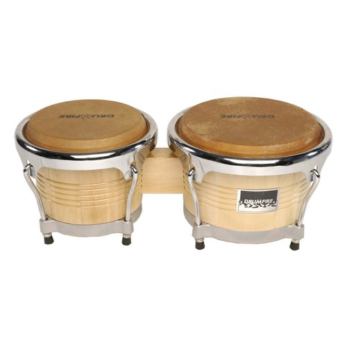Drumfire 7.5" and 8.5" Elite Wood Bongos (Natural Gloss) | eBay