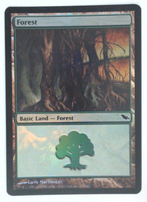 MTG Bling - Foil Basic Land - Forest (298) - Shadowmoor -i57 | eBay