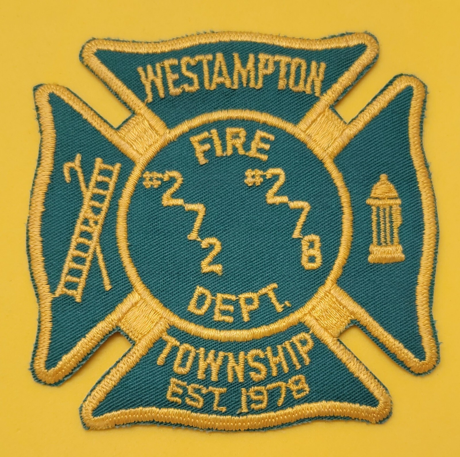 WESTAMPTON TOWNSHIP FIRE DEPARTMENT BADGE PATCH WESTAMPTON NEW JERSEY ...