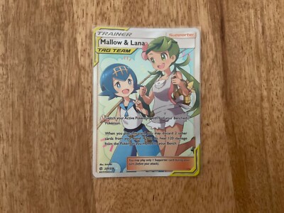 Pokémon TCG Mallow & Lana Sun & Moon - Cosmic Eclipse 231/236 Holo Full ...