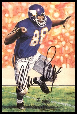 Alan Page Signed Autographed Goal Line Art Card GLAC Postcard JSA COA ...
