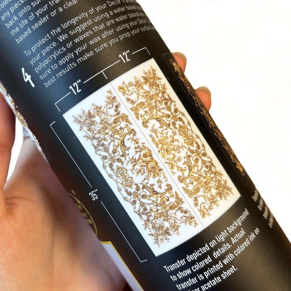 ReDesign Prima KACHA ORLEANS Gold Furniture Transfer Rub On for Craft ...