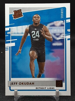 JEFF OKUDAH 2020 DONRUSS CANVAS ROOKIE LIONS OHIO STATE BUCKEYES G2 | eBay