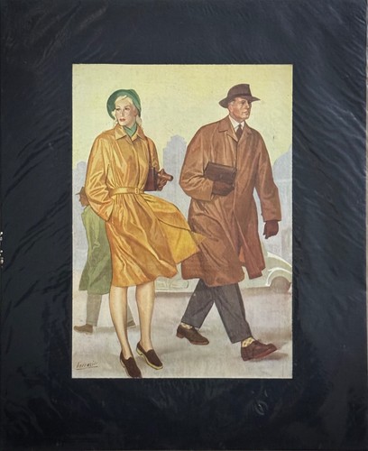 Imperméable Pirelli-Pubblicita' D'Origine Sur Carton -vintage-' | eBay