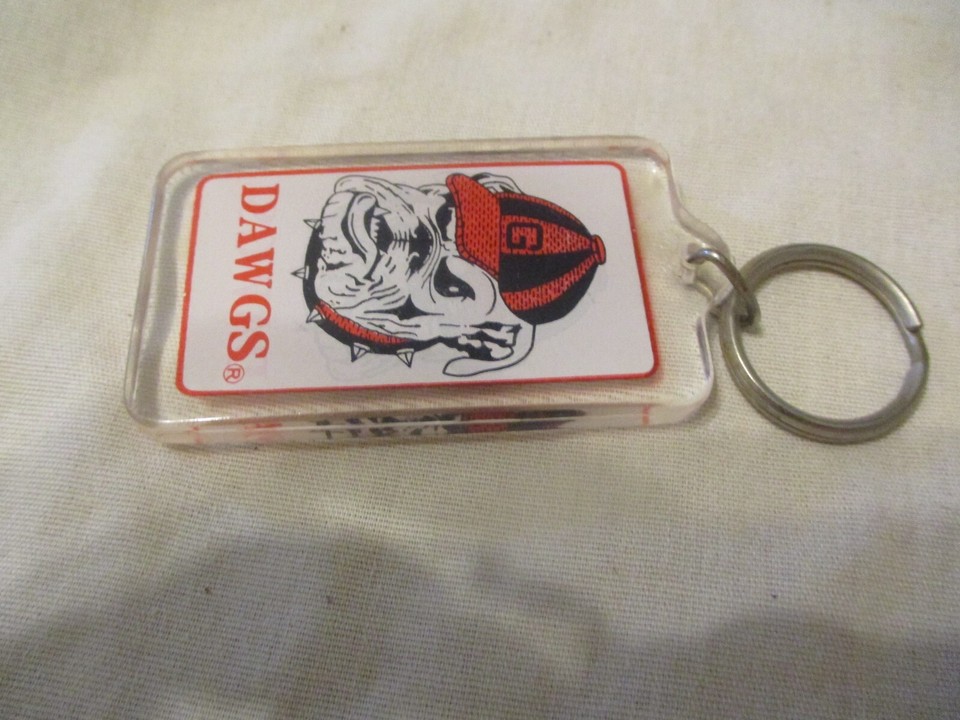 VINTAGE GEORGIA BULLDOGS KEY CHAIN RECTANGLE | eBay