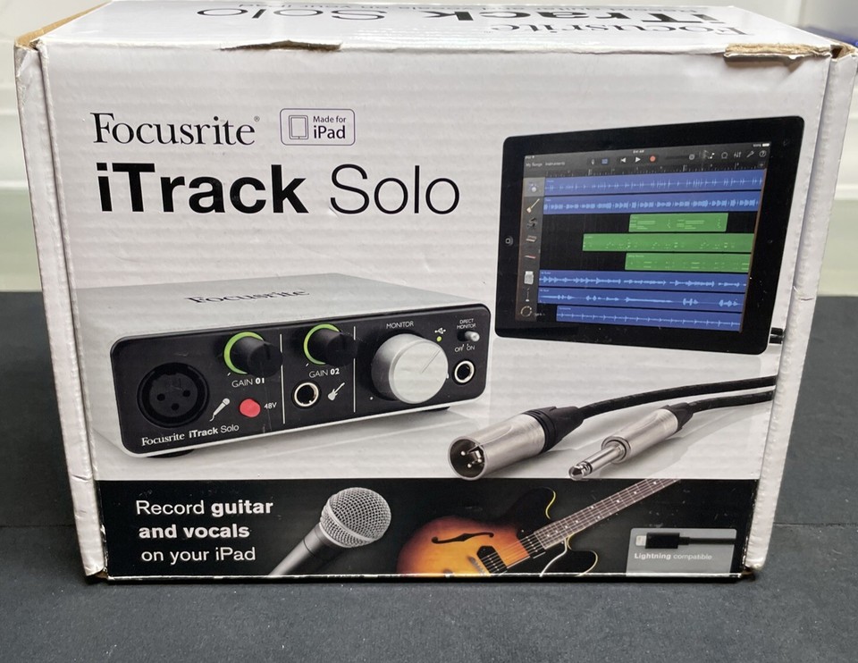 Focusrite iTrack Solo USB / Lightning Audio Recording Interface for iPad & Mac | eBay