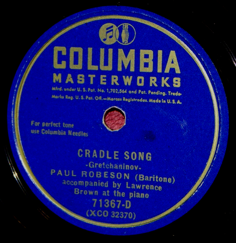 Paul Robeson Cradle Song /Within Four Walls 78 PLAY GRADED Fully Tested ...