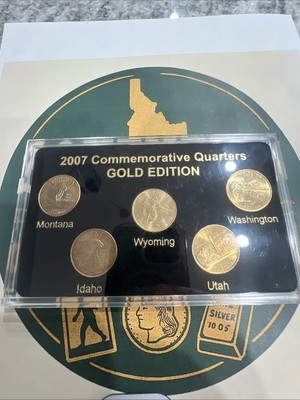2007 Commemorative Quarters Gold Plated Edition | eBay