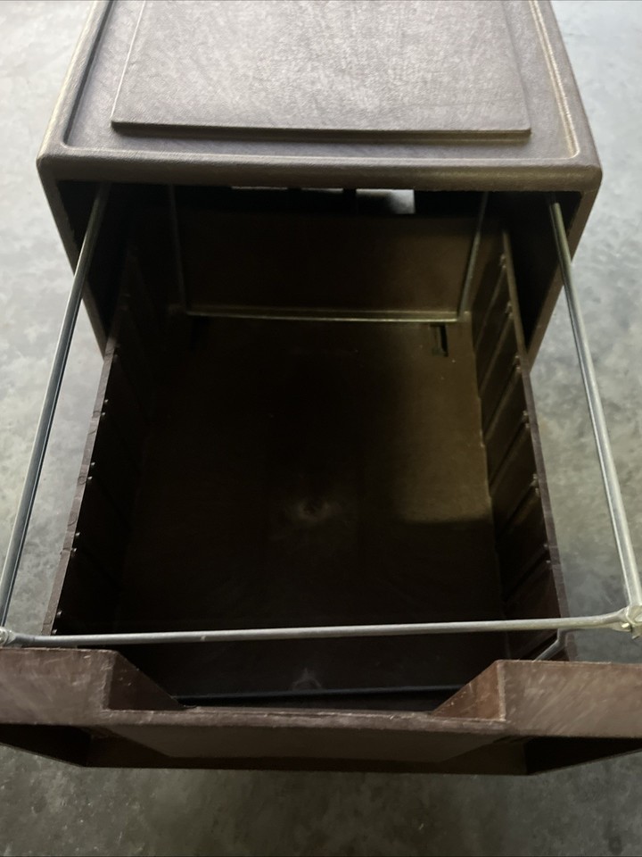 Vintage Tuf-File by STACO Stackable File Cabinet Brown 18x15x14.5" Mid ...