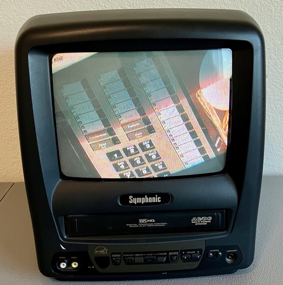 Symphonic TV VCR Combo VHS Player SSC099 Retro Gaming Vintage WORKS ...