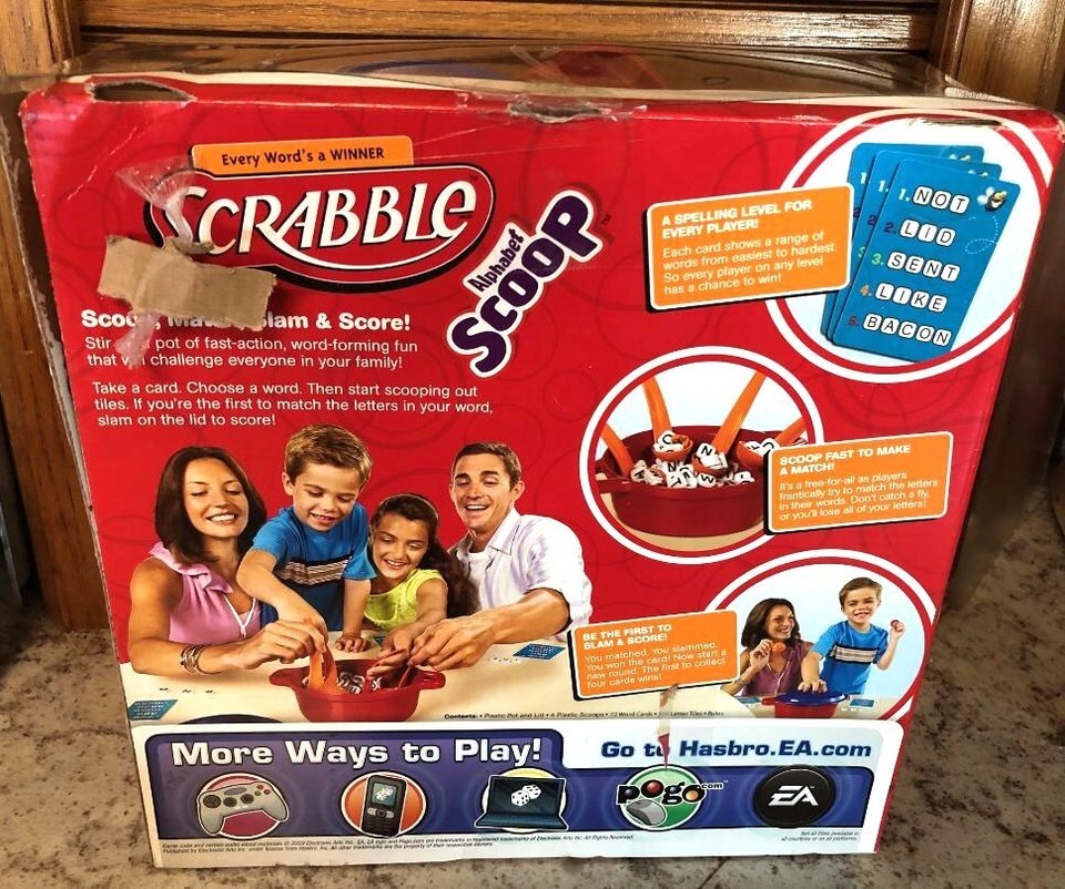 Scrabble Alphabet Scoop Match & Slam Game New IN Box! | eBay