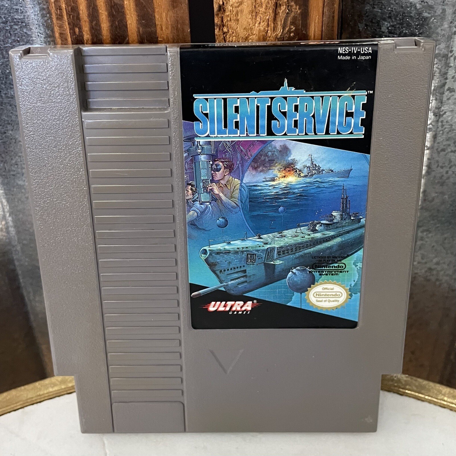 Vintage 1989 ~ SILENT SERVICE - Nintendo NES Submarine Simulation Game ...