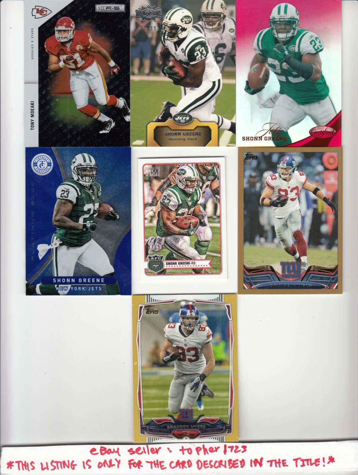 (MC) 2012 Topps Magic Football Mini Pigskin /50 SHONN GREENE #216 Iowa ...