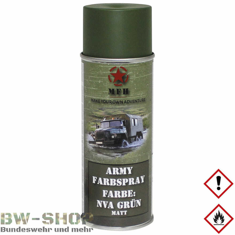 BW FARBSPRAY MATT MILITÄRLACK 400ml ARMY SPRAYDOSE MILITÄR BUNDESWEHR ...