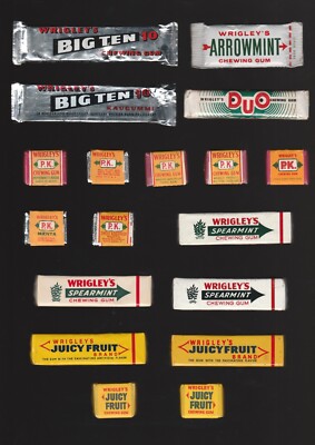 Advertising chewing GUM PACK --- WRIGLEY'S ARROWMINT BIGTEN PK "1 PIECE ...