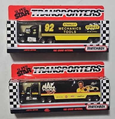 NEW MATCHBOX NASCAR SUPERSTAR TRANSPORTER STANLEY & MAC TOOLS RACING ...