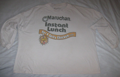 MARUCHAN Chicken Hot & Spicey Chicken Crop Top Shirt Women's Large ...