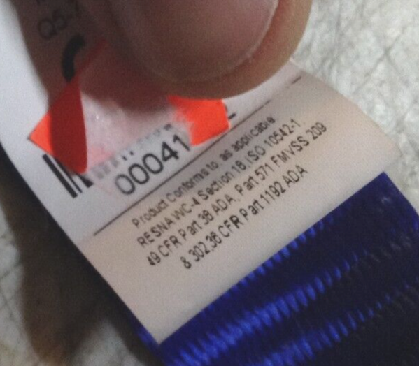 QSTRAINT Q5-7580 MANUAL 14" WEBBING BELT LOOP TIEDOWN STRAP BUS ...