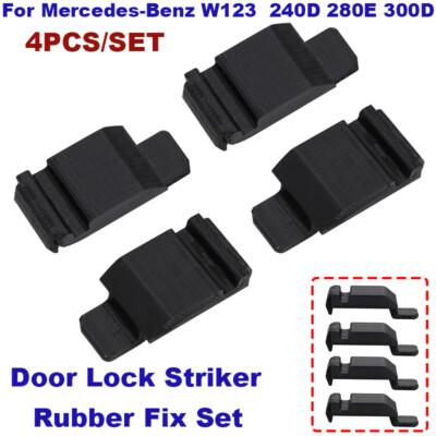4PCS For Mercedes W123 W126 240D 280E 300D Door Lock Striker TO FIX ...