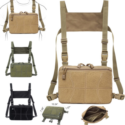 Recon Kit Bag Tactical Combat Chest Pack Airsoft Front Molle Chest ...