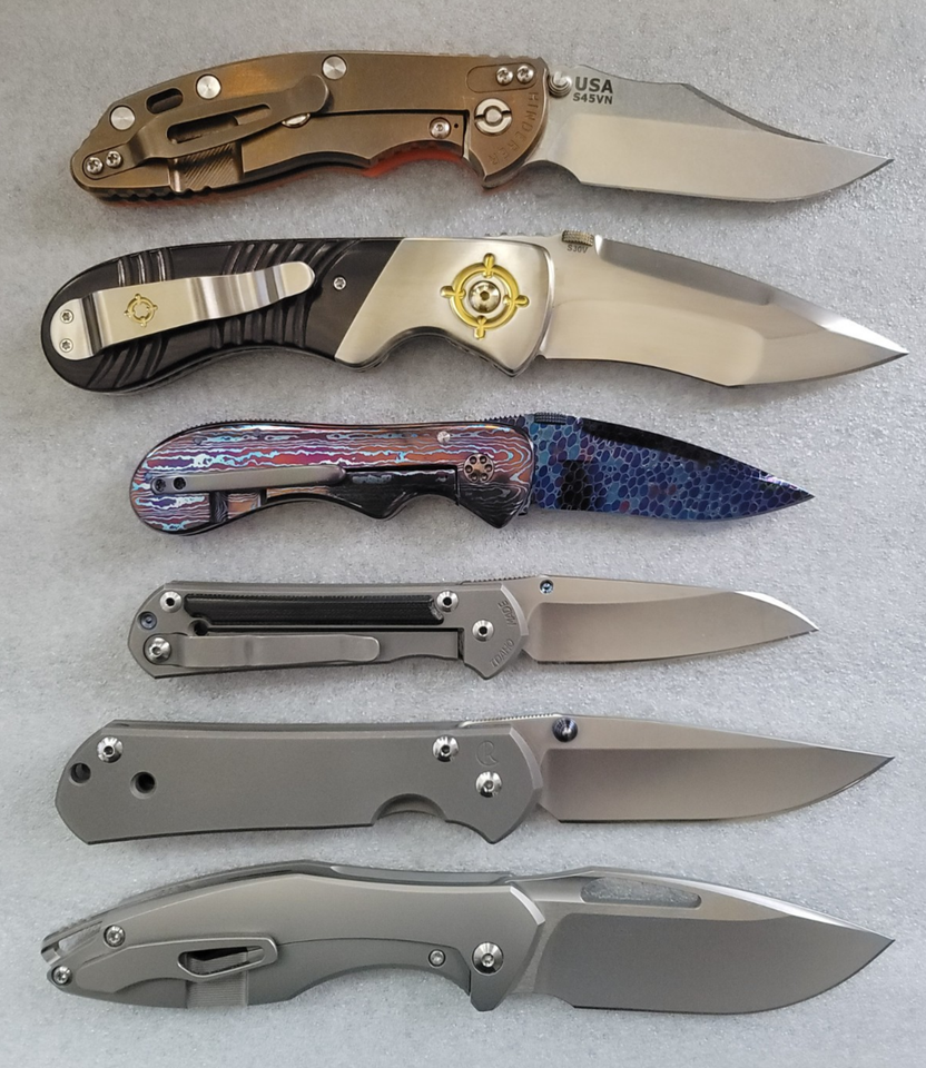 Sal Manaro Knives Small Bullseye, Dragonskin Damascus, Mokuti ...