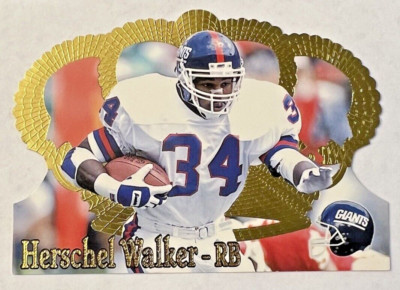 1995 Pacific Crown Collection Gold NFL Card #132 Herschel Walker New ...