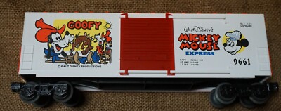 Lot 1977 Lionel Mickey Mouse Train Caboose 6-9183 & Goofy Box Car 6 ...
