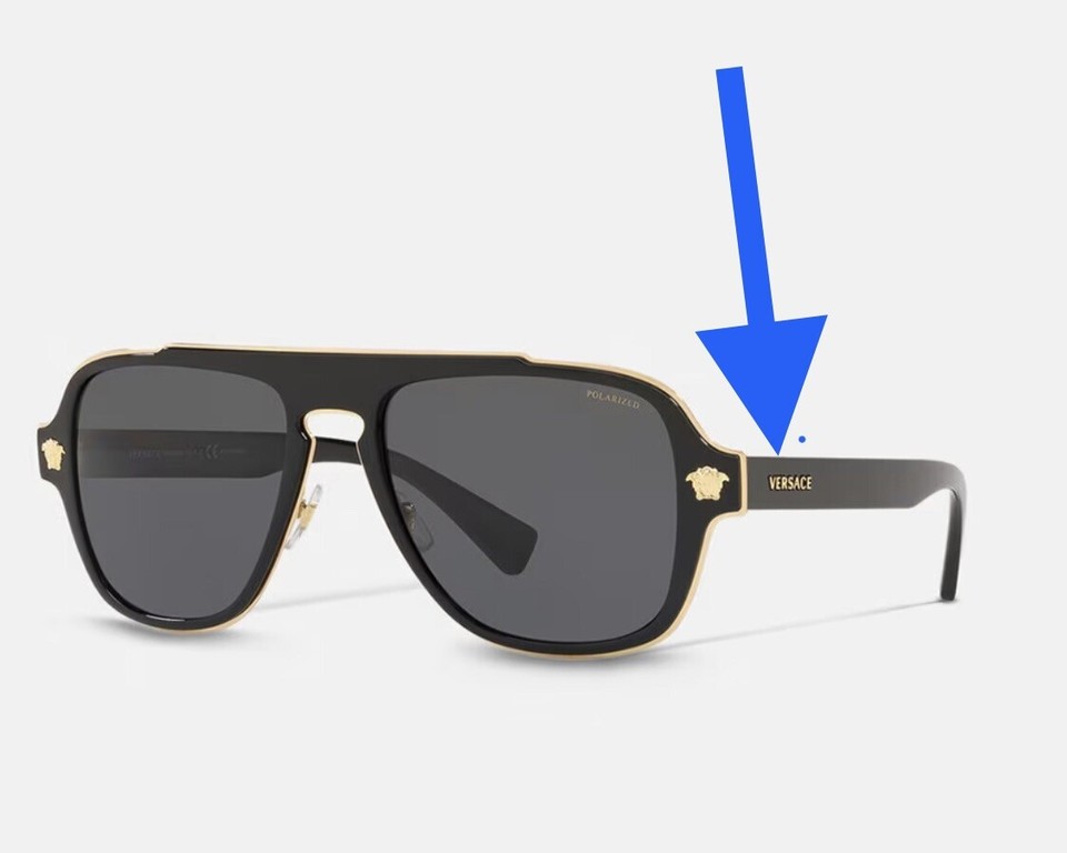 Versace VE 2199 VE 2198 Sunglasses Replacement Golden Temple Side Icon ...