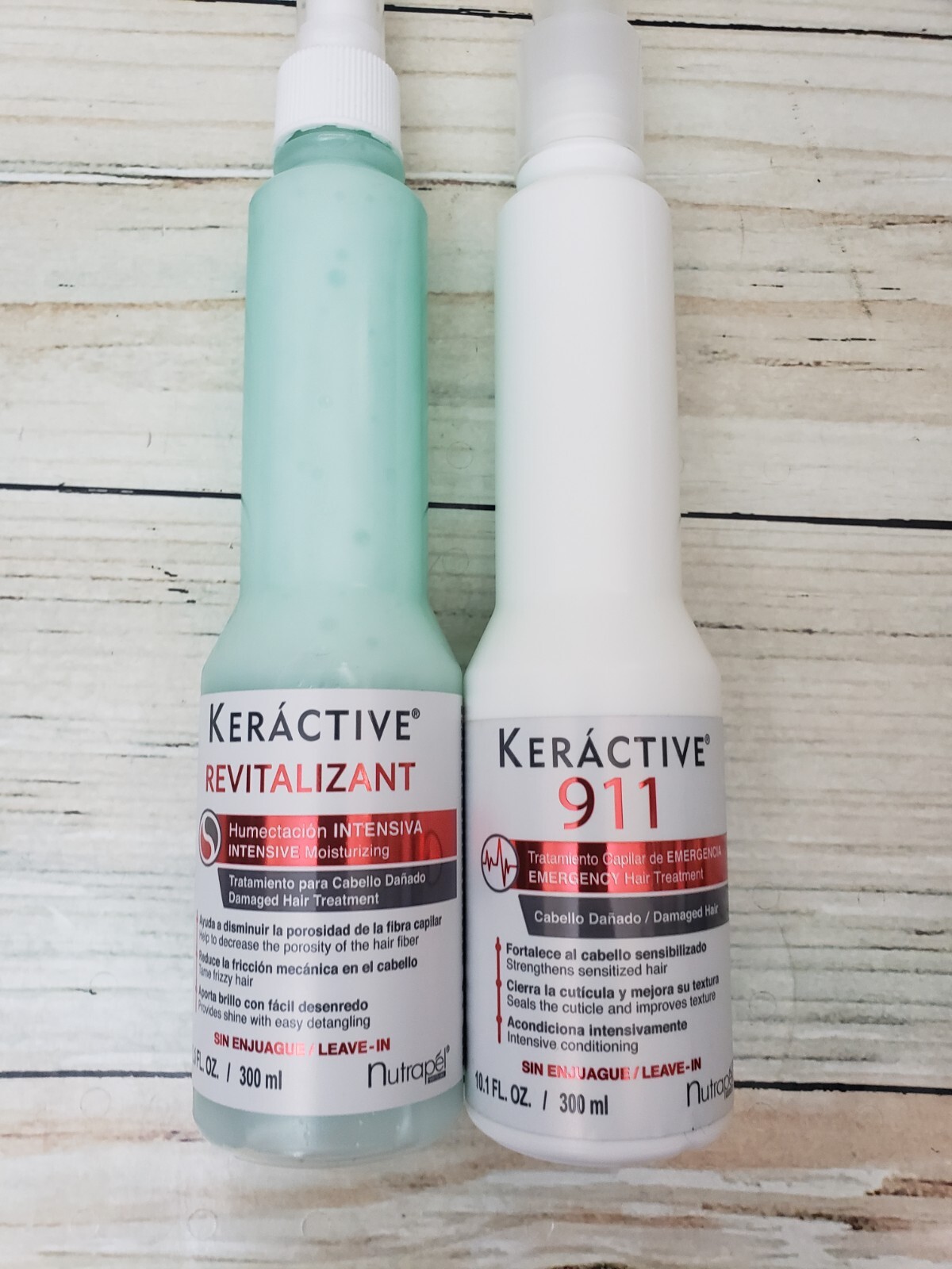 KERACTIVE 911 EMERGENCY HAIR TREATMENT & KERACTIVE REVITALIZANT COMBO ...