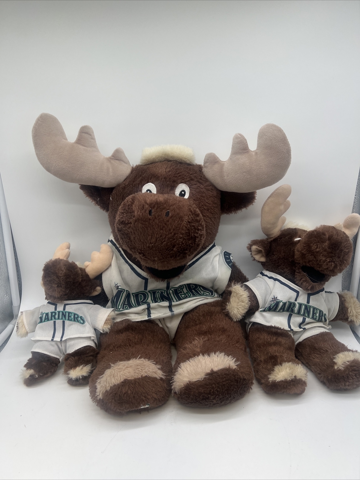 Lot Of 3 Seattle Mariners Moose Stuffed Animal MLB Baseball 24”, 13 ...