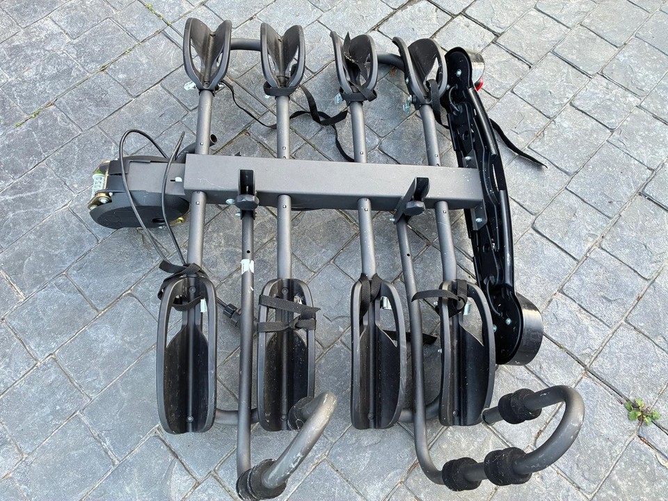 Halfords Exodus Rear Towbar-mounted 4-bike Carrier Rack | eBay UK