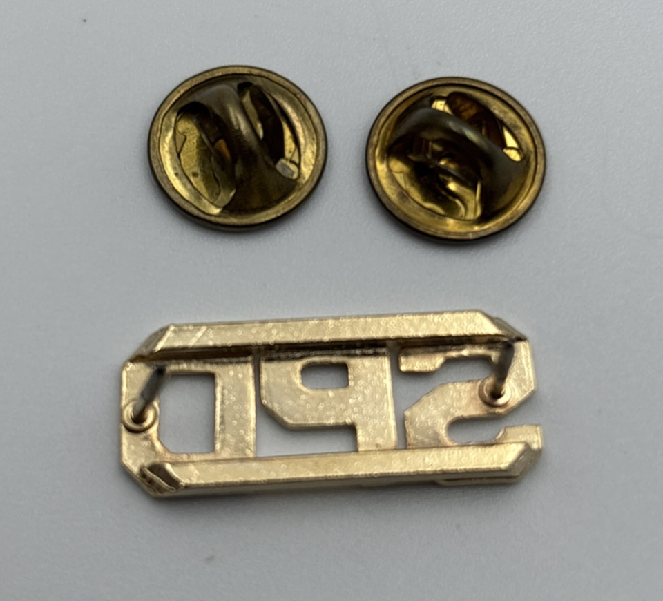 Modern SPD Police Department Collar Brass Pin Badge Gold Tone Uniform ...