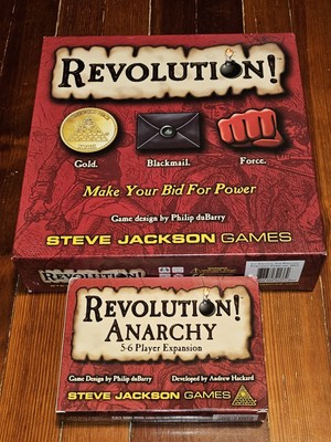 Revolution! (2012) & Anarchy Expansion (2014) - Steve Jackson Games ...
