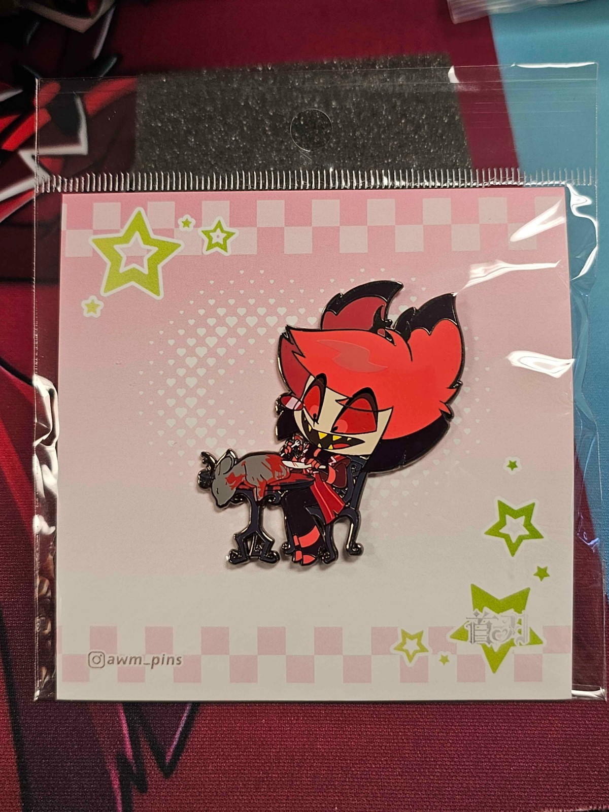 Fanmade Alastor Enamel Pin - Hazbin Hotel BLACK NICKEL PLATING New ...