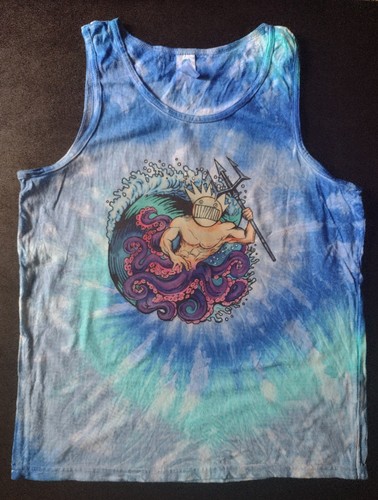 Ween Boognish Sea God Tie Dyed Tank Top Men's Large Unisex | eBay