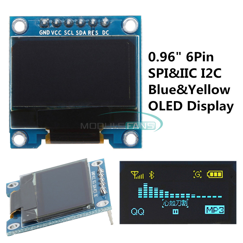Interfacing Inch Oled I2c Display With Arduino Electropeak 48 Off