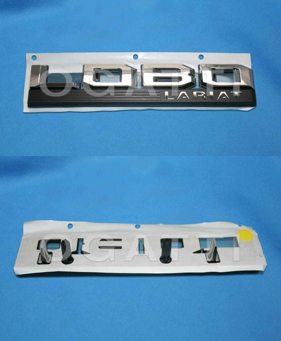 BRAND NEW OEM FENDER EMBLEM 2014-2015 FORD LOBO LARIAT NAMEPLATE RH-LH ...