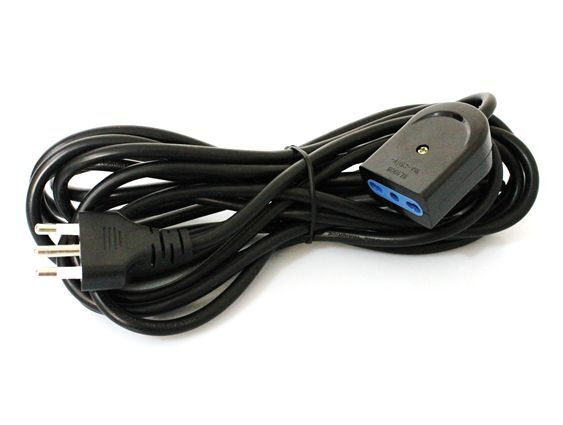 Extension Cable Electrical 5mt Plug 10A Bypass P17/1 16A/10A 2P+T ...