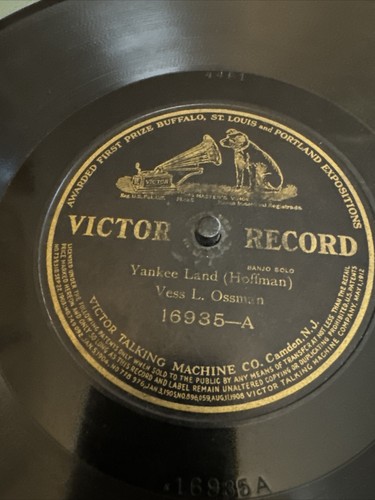 Victor 78 RPM Vess L Ossman - Yankee Land / Peter Piper 16935 V+ Banjo ...