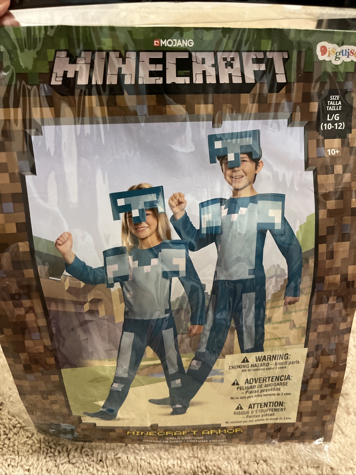 kids minecraft armor costume large 10-12 - Gem