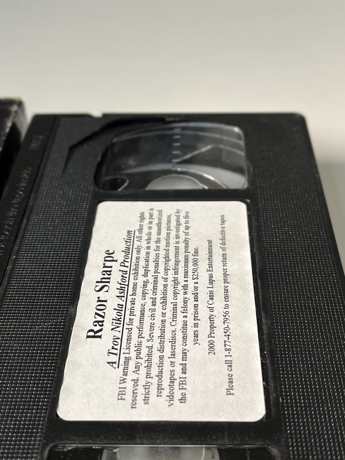 Razor Sharpe 2000 Rare Martial Arts VHS w/ Troy Nikolo Ashford Kevin ...