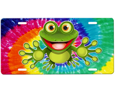Frog Tie Dye license plate | eBay